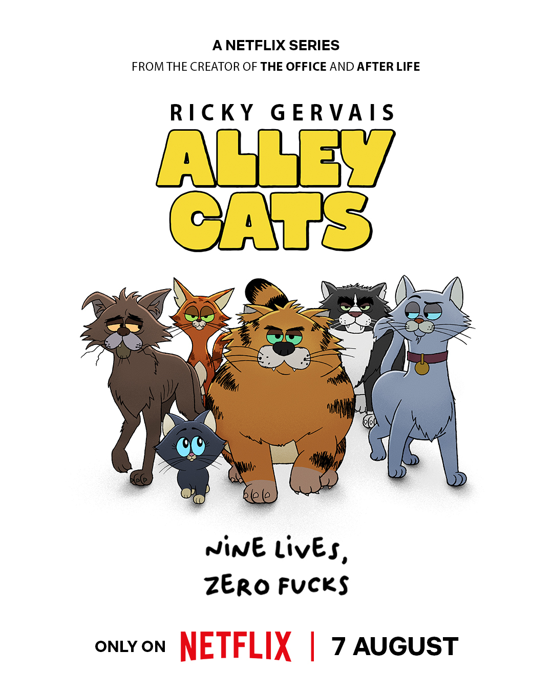 Ricky Gervais nei panni di un gatto britannico selvatico? Netflix ...
