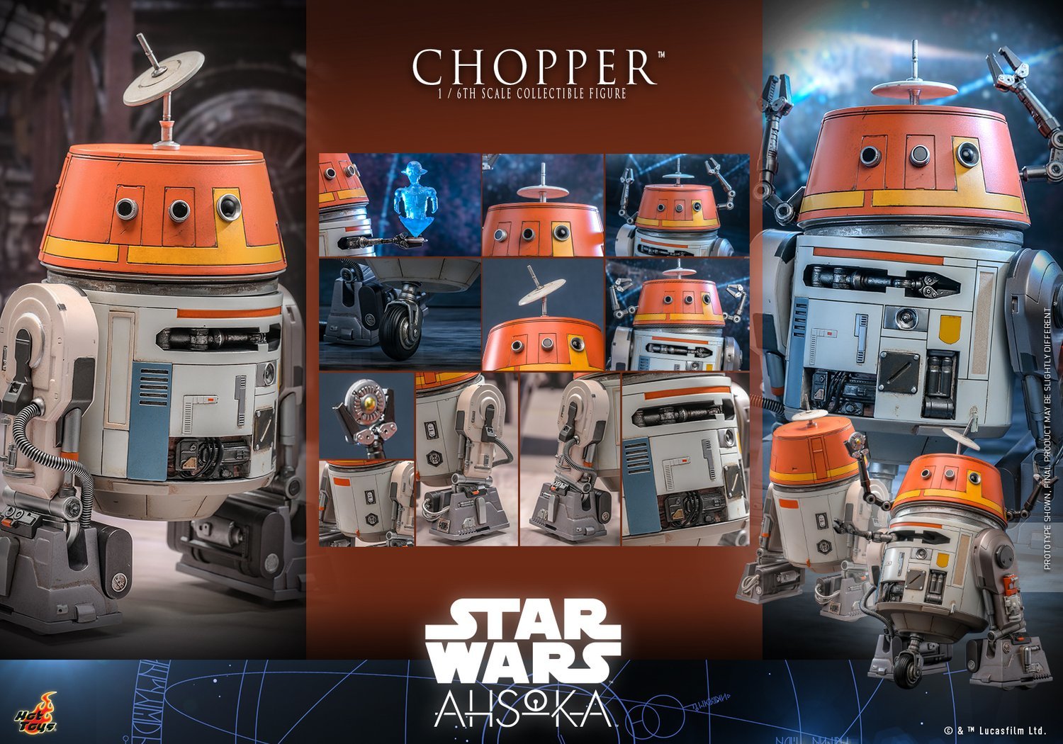 Presto potrai possedere un fantastico droide Chopper di Hot Toys ...