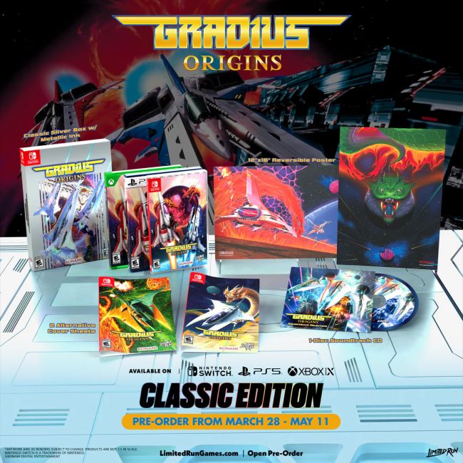 Gradius Origins sta ricevendo versioni fisiche per tutte le console