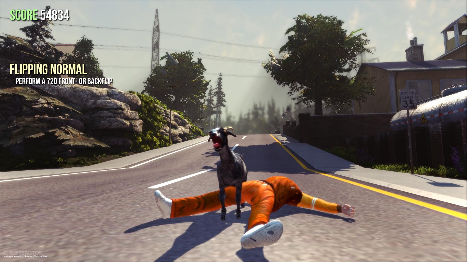 Goat Simulator va in split-screen