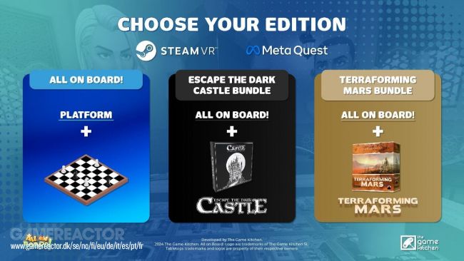 All On Board, la piattaforma di giochi da tavolo VR, è ora disponibile ...