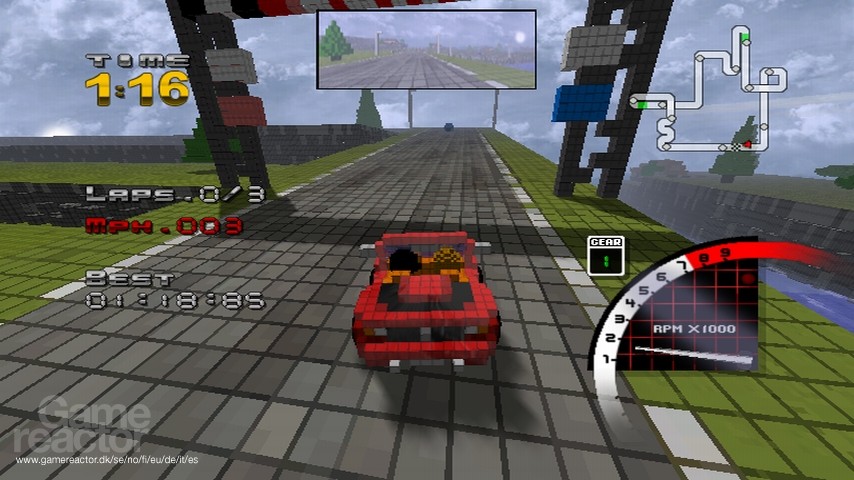 3D Pixel Racing in Europa