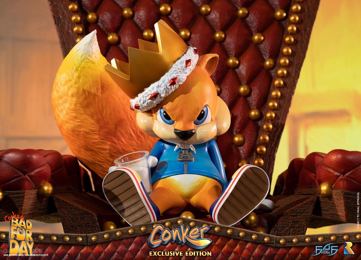 Una super statua regale di Conker è ora disponibile al pre-order ...