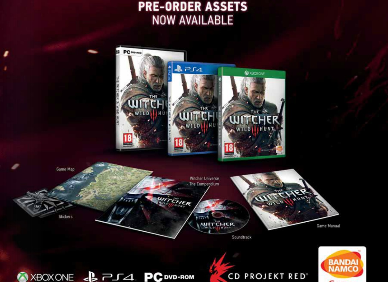 The Witcher 3 box art e bonus pre-order bonus trapelati - The Witcher 3 ...