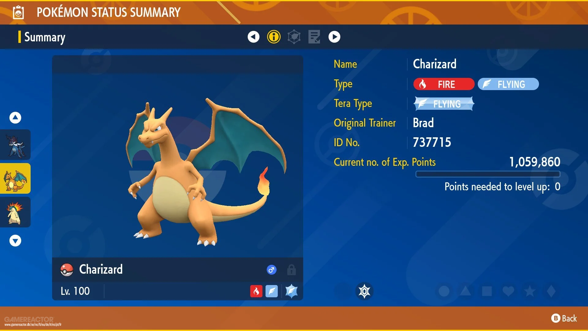 Seconda e ultima possibilità di ottenere Charizard in Pokémon Scarlatto ...