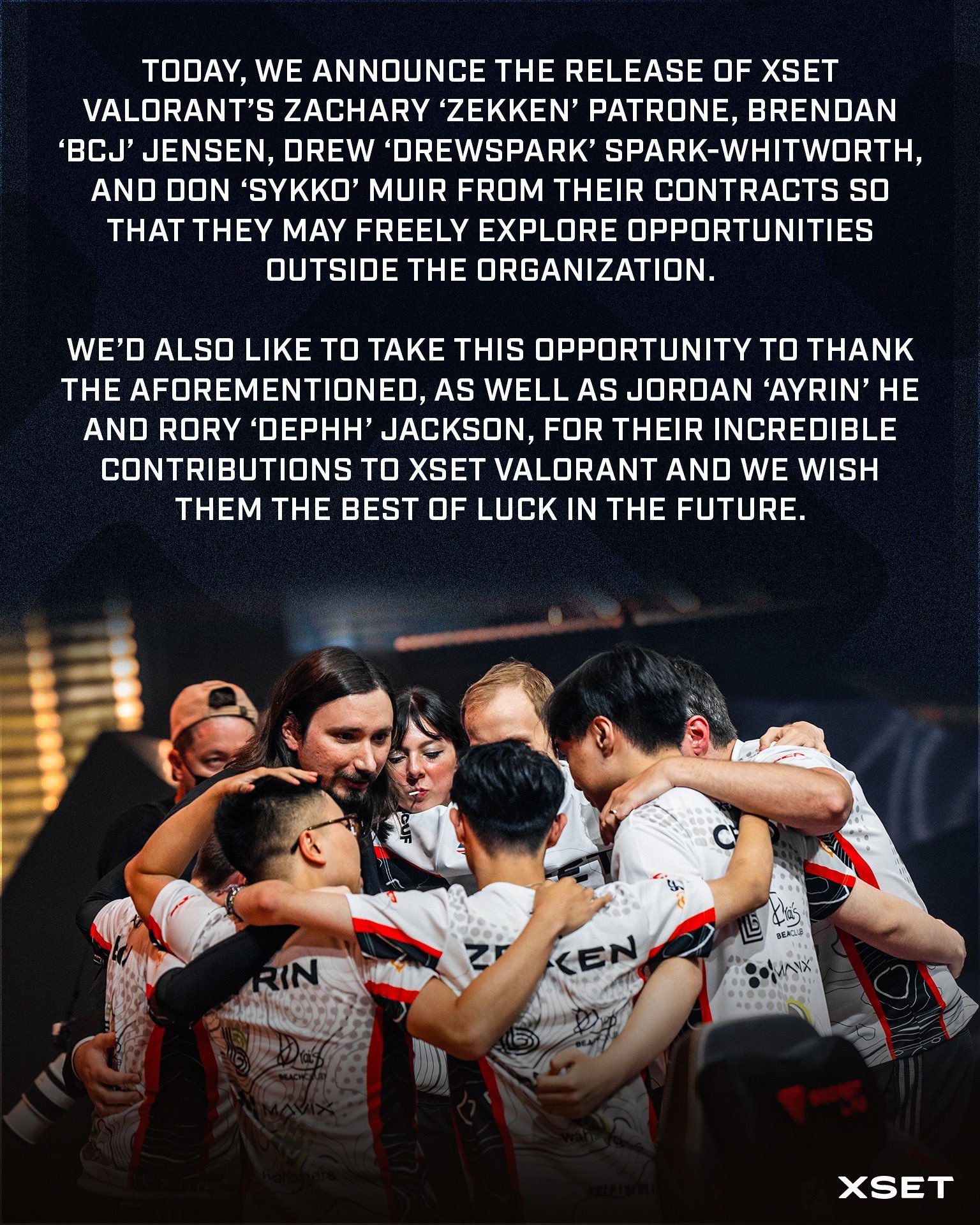 XSET ha rilasciato il suo roster Valorant