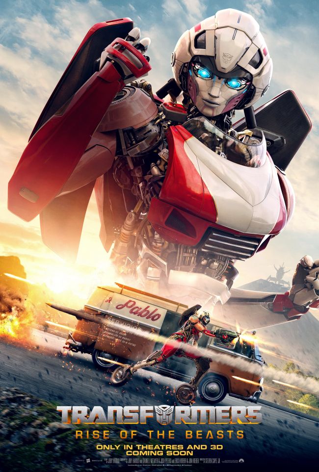 I poster dei personaggi mostrano gli eroi degli Autobot Transformers: Rise of the Beasts'
