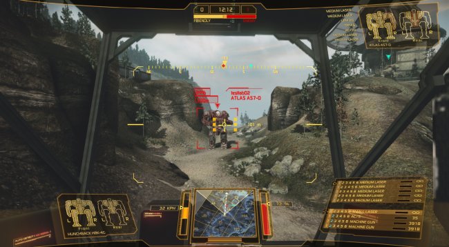 Mechwarrior Online: screen