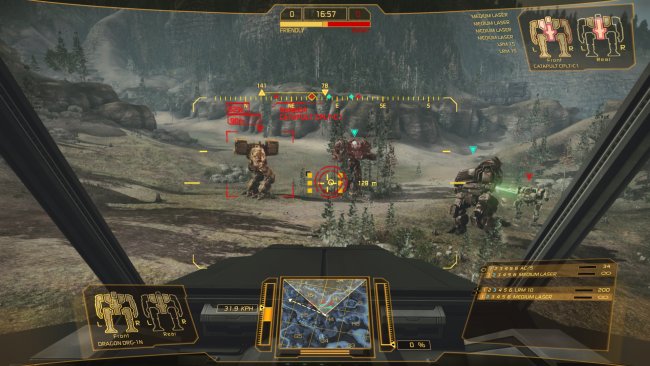 Mechwarrior Online: screen