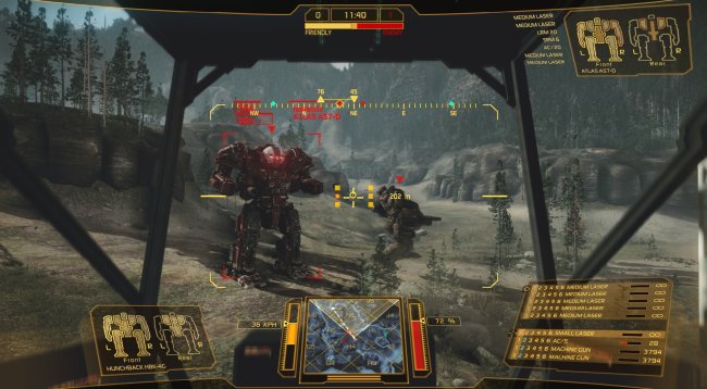 Mechwarrior Online: screen