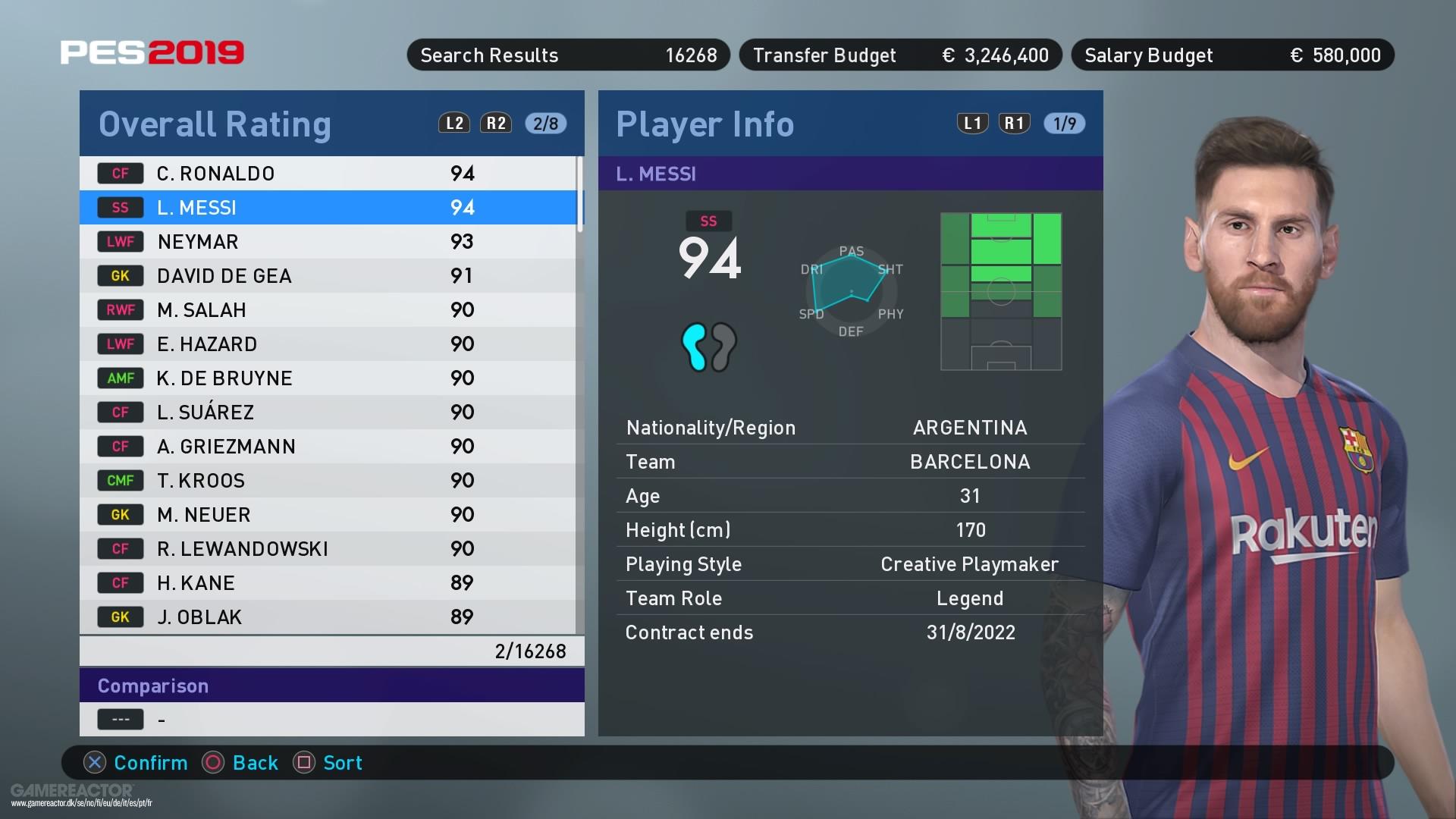 PES 2019: ecco la top 100 dei giocatori - Pro Evolution Soccer 2019 ...