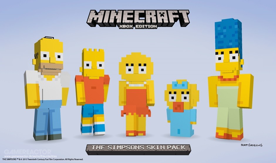 I Simpsons sbarcano in Minecraft