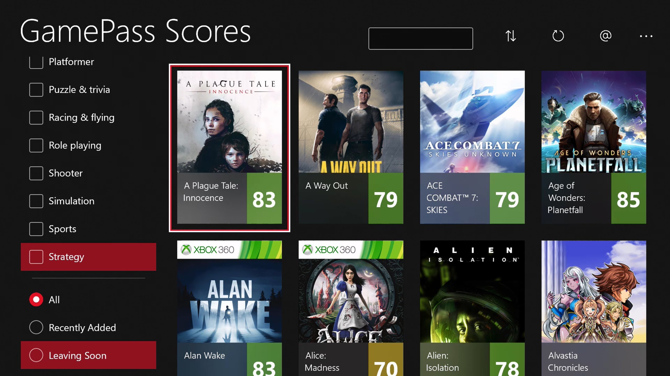Scopri tutti i metascore dei giochi di Xbox Game Pass grazie alla nuova ...